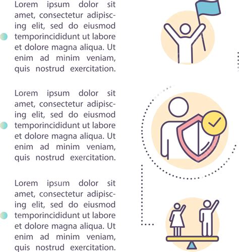 Individual Rights Concept Icon With Text Drawing Page Booklet Vector