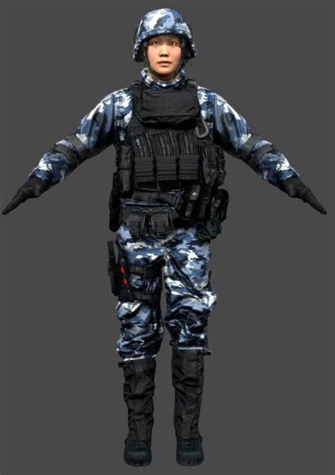 Pla 解放军模型 男人模型库 模型下载 Cg模型网