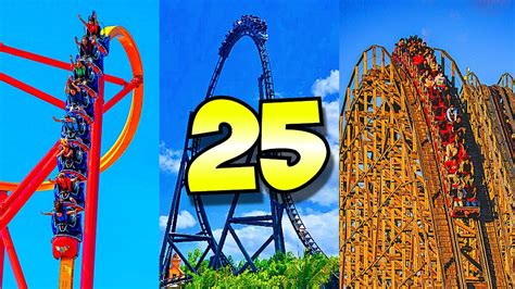 Top 25 Most Intense Roller Coasters In The United States 2024 Youtube