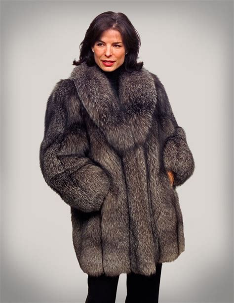 Indigo Fox Fur Coats Women Fur Fashion Fur