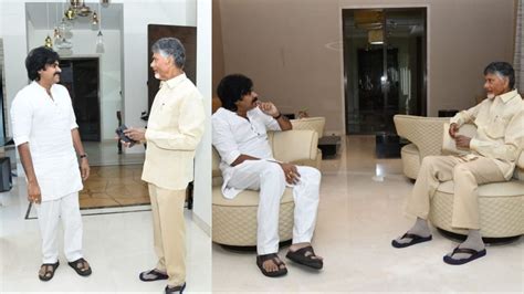 Pawan Kalyan Meets Naidu After Kuppam Incident Discusses Political Developments In AP