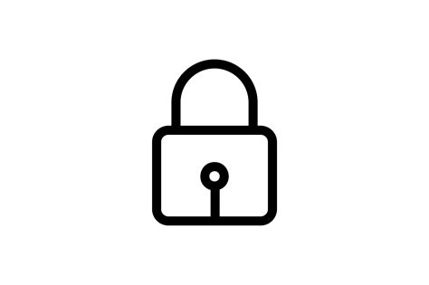 Lock Line Art Vector Icon Graphic By Riduwanmolla Creative Fabrica