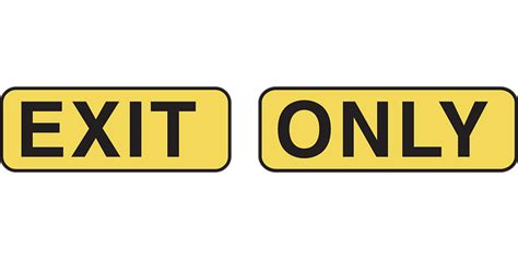 Free Exit Sign Exit Vectors