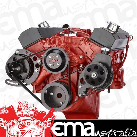 Cvf B 350 Serpentine Ps C All Black Chevy Small Block Serpentine Conve