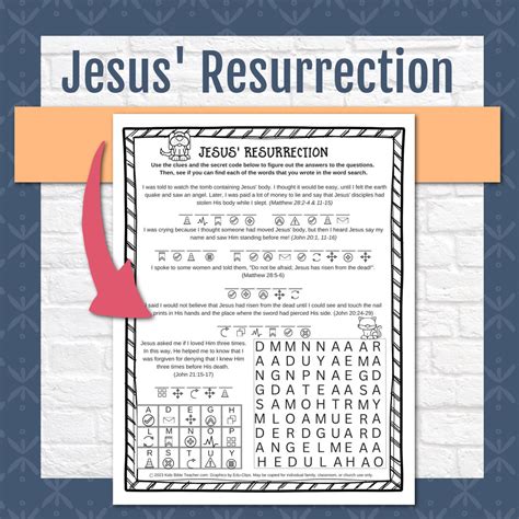 Easter Bible Activity Pages Resurrection Sunday School Craft Easter Preschool Life Of Jesus