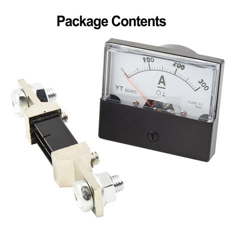 เกจวัดมิเตอร์แอมป์อนาล็อก Dh 670 แอมมิเตอร์ Dc 0 200a 300a 75mv และ Shunt Panel Ampere Shopee