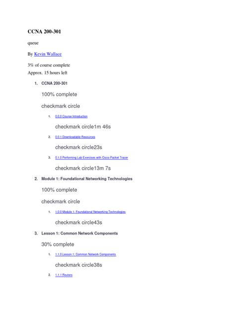 Ccna 200 301 Contents Pdf I Pv6 Computer Network
