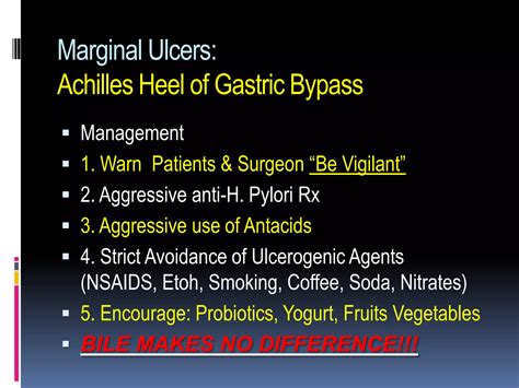 Marginal Ulcer Gastric Bypass Ppt
