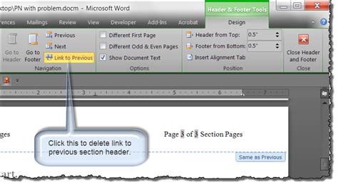 Page Numbering
