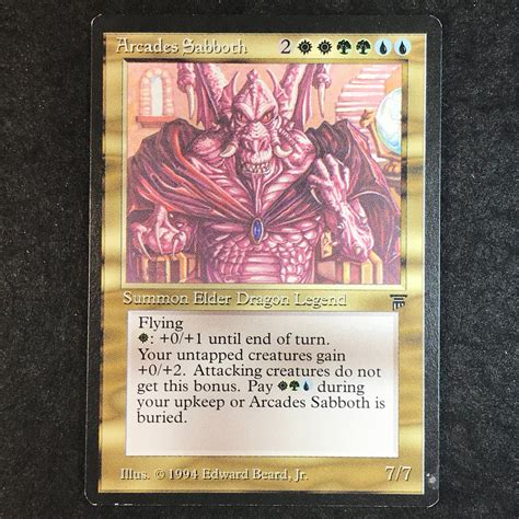 Arcades Sabboth Rare 1994 Magic The Gathering Legends Cherry Collectables