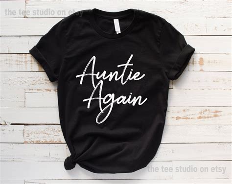 Auntie And Aunties Bestie Custom Matching Shirt Set Etsy