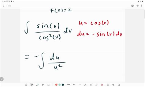 Solved For The Following Functions F Find The Antiderivative F That