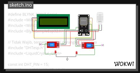 Suhu And Kelembaban Wokwi Esp32 Stm32 Arduino Simulator