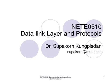 PPT NETE0510 Data Link Layer And Protocols PowerPoint Presentation