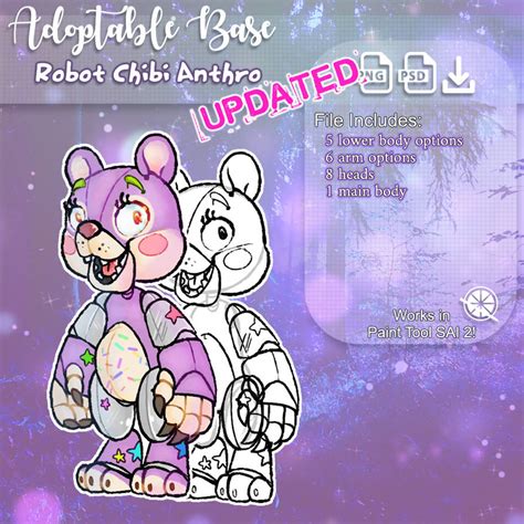 Robot Chibi Anthro Base By Syrcaid On Deviantart