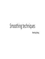 6 Smoothing Note Pdf Smoothing Techniques Wenting Wang Simple Exponential Smoothing SES Is