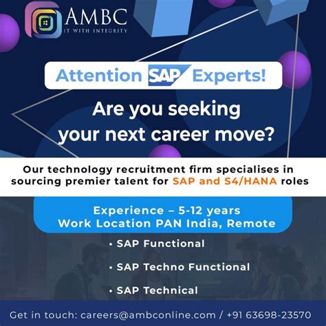 Ambc Inc On Linkedin Sap Sapjobs Saphiring Sapcareers