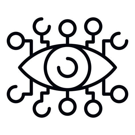 Hacker Network Icon Outline Style 15552527 Vector Art At Vecteezy