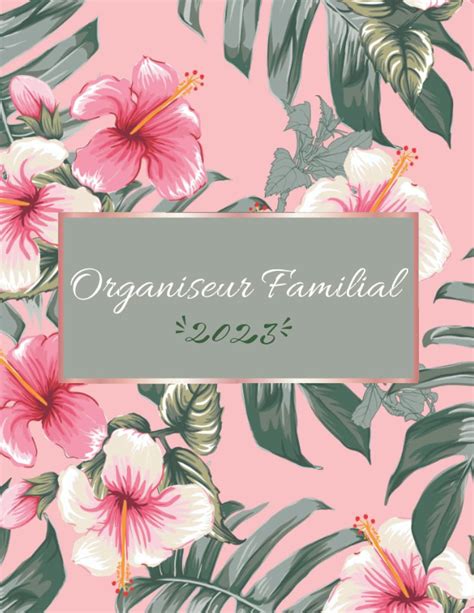 Buy Organiseur Familial 2023 Calendrier 12 mois de janvier à décembre