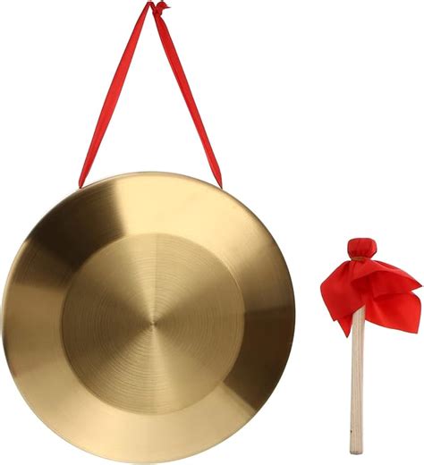 Generic Gong Avec Maillet 32 Cm Tam Tam Gong Traditionnel Chinois