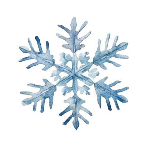 스노우플레이크 일러스트레이션 프리미엄 벡터