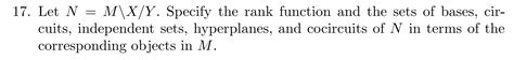 Solved This Is Question 3117 In Matroid Theory Second