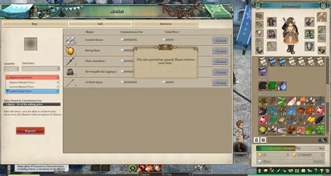 Market Can T Retrieve My Items After They Have Exceeded Sales Period