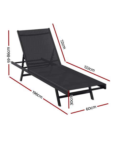 Gardeon Sun Lounge Outdoor Lounger Steel Beach Chair Patio Furniture