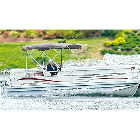 Carver Industries Toldo High 4 Bow Square Tube Pontoon Ups Able Rojo