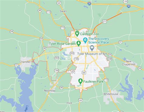 Tyler Texas Zip Code Map Printable Online