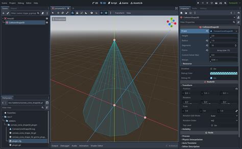 Convexconeshape3d Godot Asset Library
