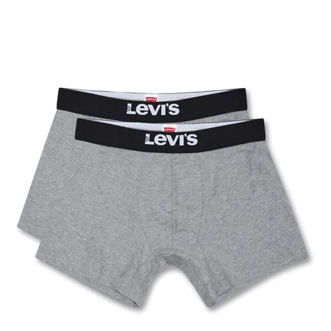Levis Men Solid Basic Boxer Br 007 Middle Grey Melange