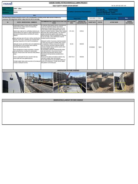Safety Observation Report Mp Hse Sor 040 06 03 2024 Pdf
