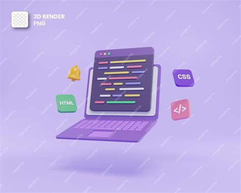 Premium Psd 3d Web Development Or Software Development Or Web Design Coding And Programing