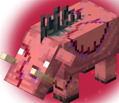 Scarlet Hoglin R Minecraftsuggestions