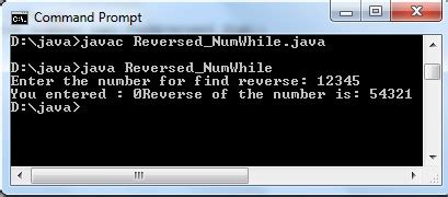 Java Program To Reverse A Number Using Loops Codeforcoding