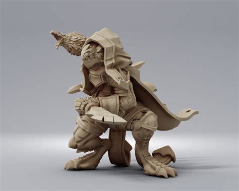 Dragonborn Assassin 32mm Resin Miniature Dnd Miniatures Dungeons