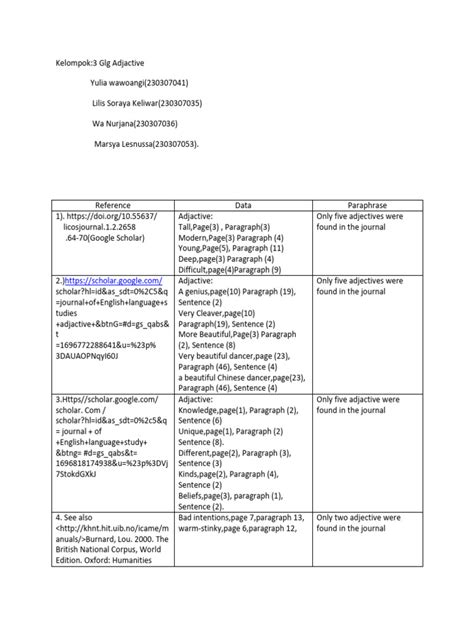 analysis text adjective pdf adjective linguistics
