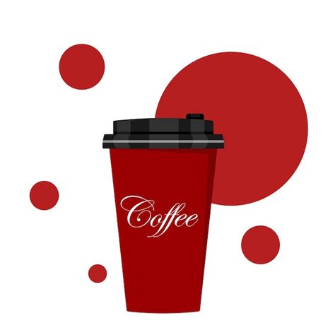Premium Vector Red Cup Of Coffee
