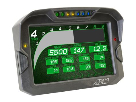 Aem Cd 7 Carbon Digital Dash Utan Logger Utan Gpsddesign