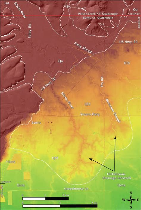 Map Showing The Distribution Of Alluvium Qa And Fan Delta Deposits