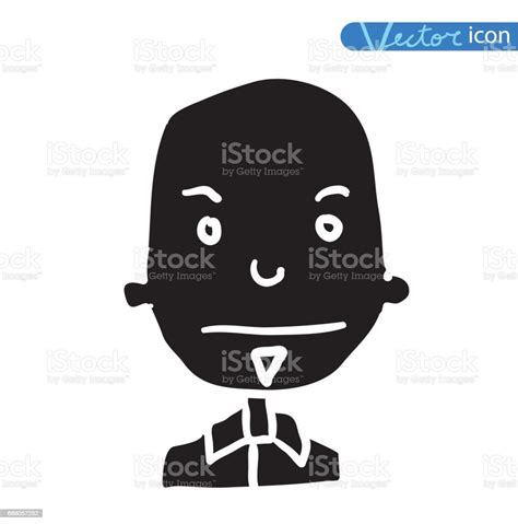Icône Davatar Simple Silhouette Dillustration Vectorielle Noir Vecteurs