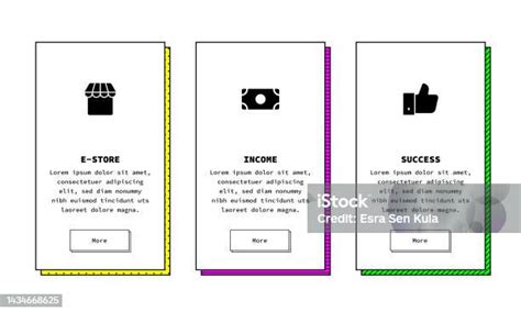 Desain Infografis Konsep Ecommerce Dengan Ikon Solid Ilustrasi Stok