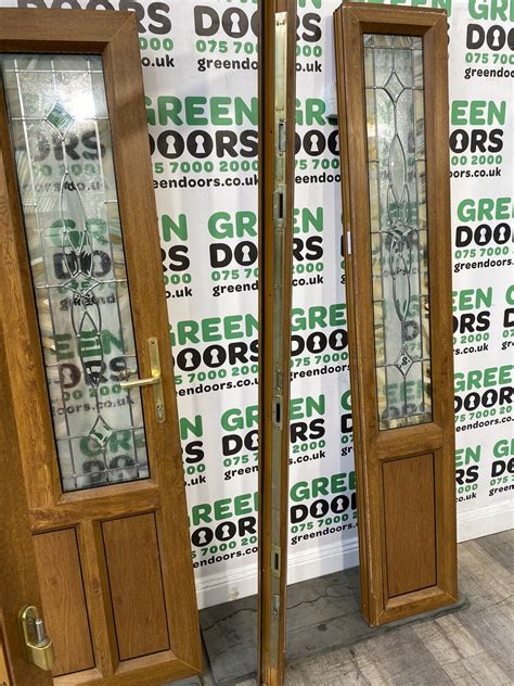 UPVC Front Door Sidelight Green Doors