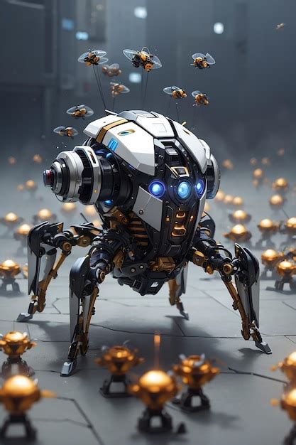 Premium Ai Image Nanobot Swarm Manipulator A Futuristic Superhuman