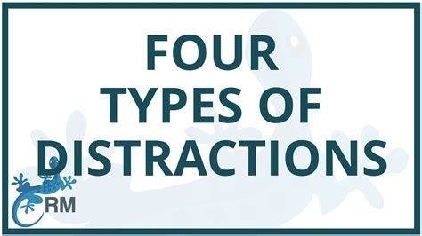 The 4 Types Of Distractions A Simple Framework To Manage