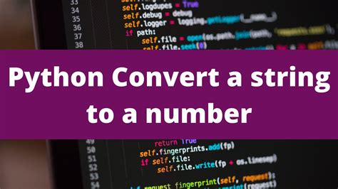 Python Convert A String To A Number