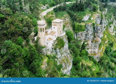Pepoli Turret Pepoli Castle In Erice Italy Stock Image Image Of