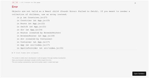 My React Apollo Codesandbox