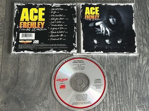 Kiss CD ACE FREHLEY Solo Trouble Walkin 1989 Megaforce USA Vintage
